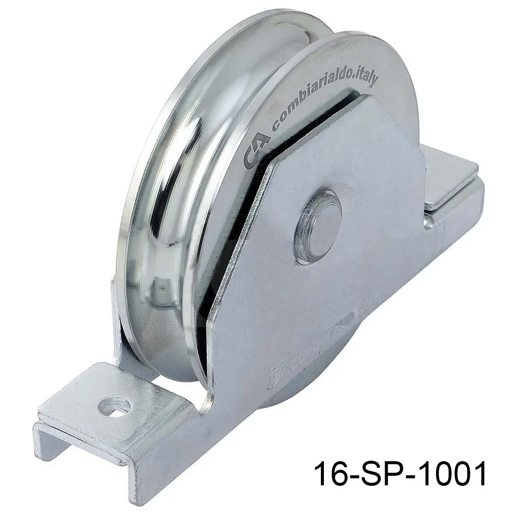 Rueda con base para 160kg "U" 80mm Europea | MasterDoor